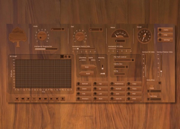 Wooden UI Controls Kit | RAFA Solutions