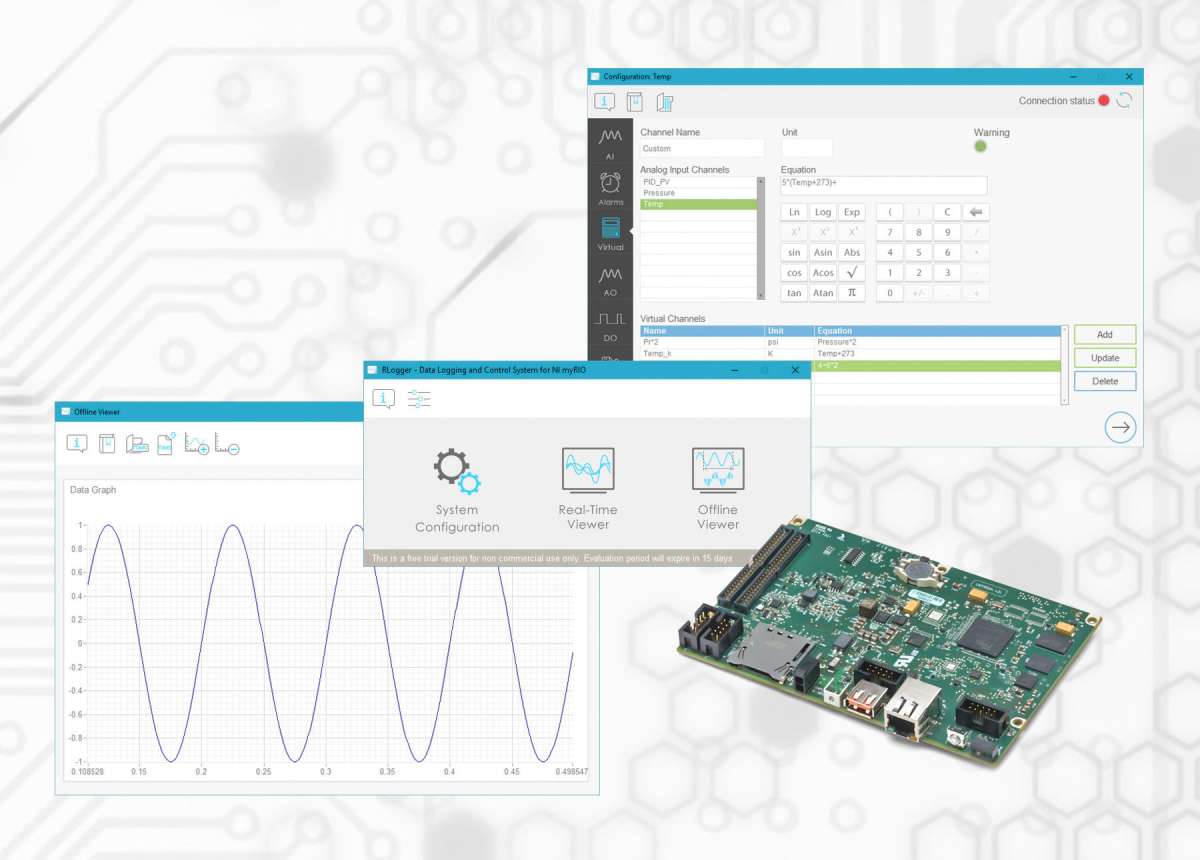 RLogger Data Logging and Control System for NI Single-Board RIO | RAFA ...